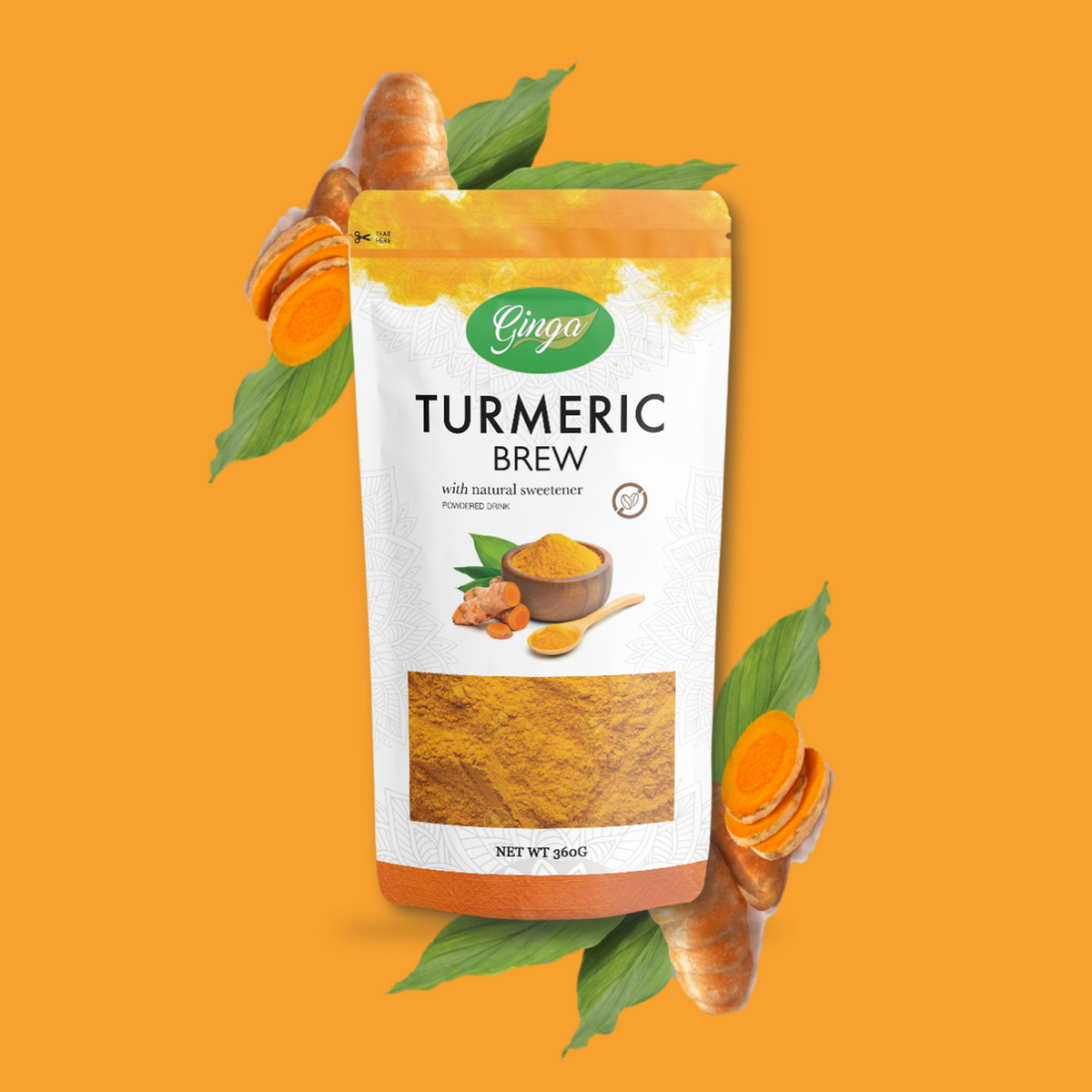 TURMERIC BREW REGULAR 360G – Ginga Food