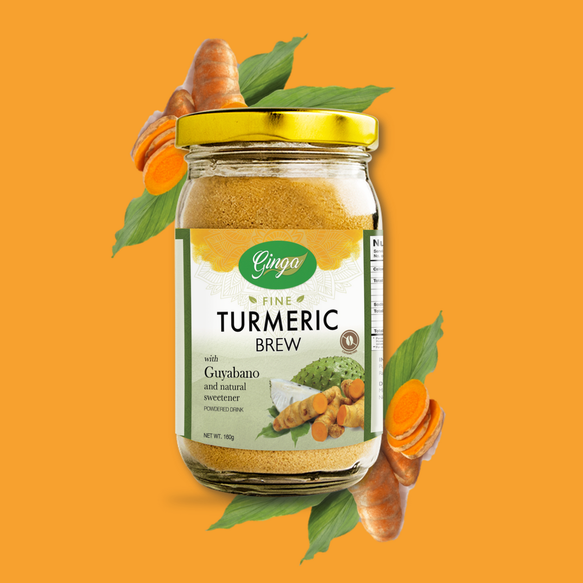 TURMERIC BREW WITH GUYABANO 160G – Ginga Food